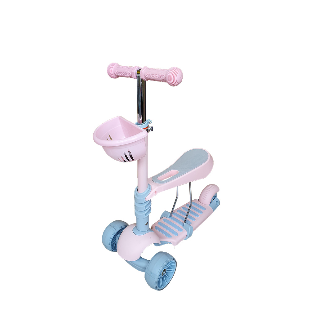 TROTINET GURALICA ZA DECU SCOOT & RIDE 2 U 1 ROZE