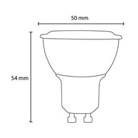 SIJALICA LED 220V 4,5W GU10 2700K