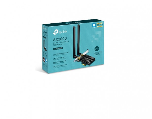 Mrežna kartica TP-LINK ARCHER TX50E Wi-F/AX3000/2402Mbps/574Mbps/Bluetooth 5.0/PCIe/2 antene