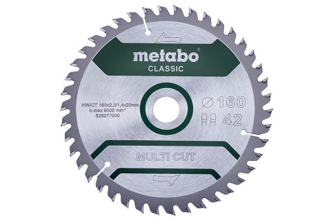 List testere AL Ø160x20x1.4/2.2mm 42zuba Metabo(2087)
[628277000]