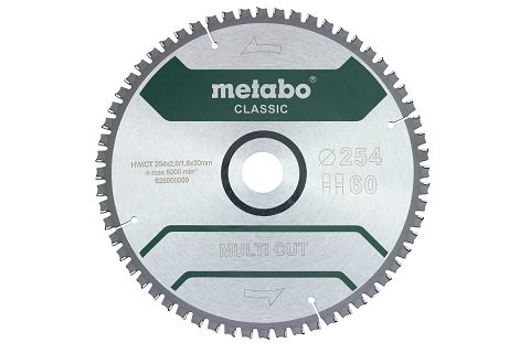List testere AL Ø254x30x1.8/2.6mm 60zuba Metabo(2078)
[628285000]