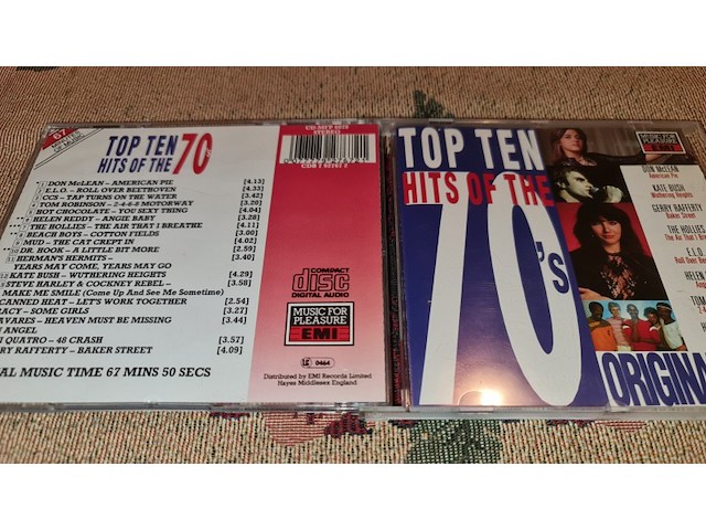 VA - Top ten hits of the 70`s , ORIGINAL