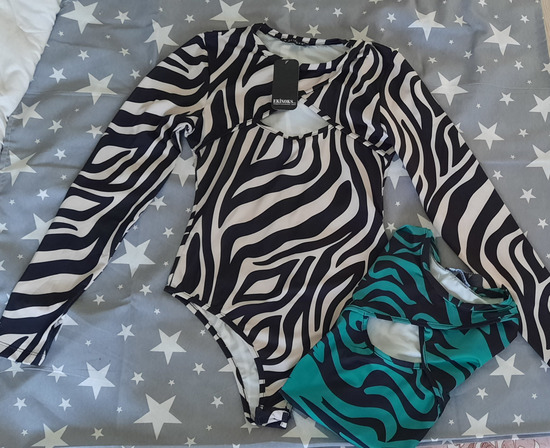 Likra body zebra print