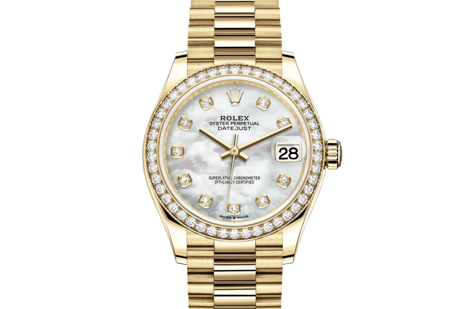 Rolex
DATEJUST 31
Oyster, 31 mm, yellow gold and diamonds
M278288RBR-0006