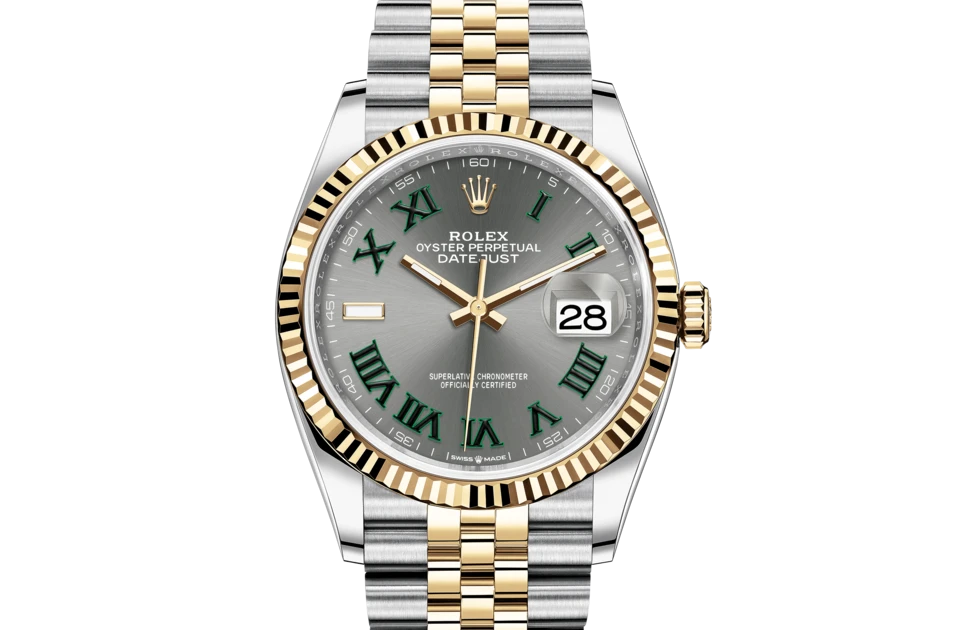 Rolex
DATEJUST 36
Oyster, 36 mm, Oystersteel and yellow gold
M126233-0035