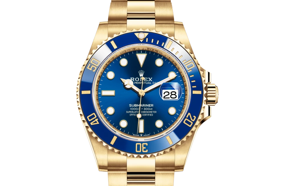 Rolex
SUBMARINER DATE
Oyster, 41 mm, yellow gold
M126618LB-0002