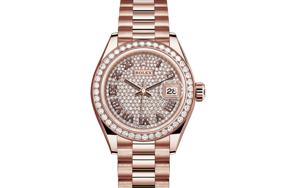 Rolex
LADY-DATEJUST
Oyster, 28 mm, Everose gold and diamonds
M279135RBR-0021