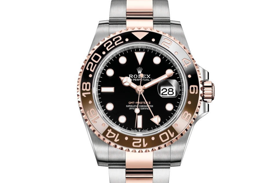 Rolex
GMT-MASTER II
Oyster, 40 mm, Oystersteel and Everose gold
M126711CHNR-0002