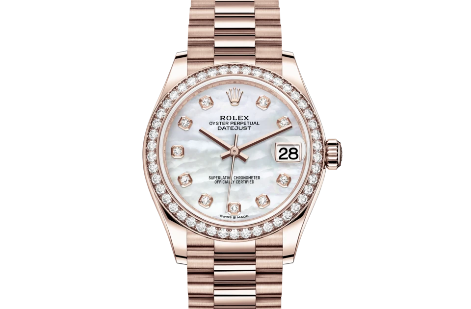 Rolex
DATEJUST 31
Oyster, 31 mm, Everose gold and diamonds
M278285RBR-0005