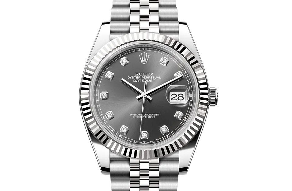 Rolex
DATEJUST 41
Oyster, 41 mm, Oystersteel and white gold
M126334-0006