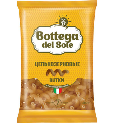 Integralna testenina cavatappi 400gr „Bottega del Sole“