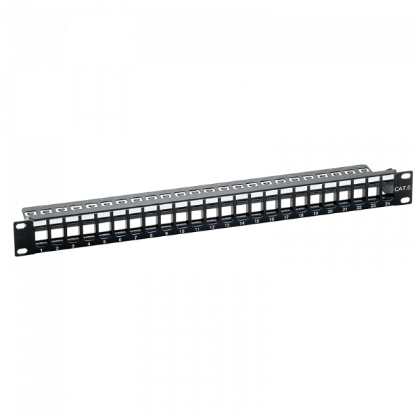 Logilink 19\'\' Patch Panel 1U, prazan, sa nosačima kabla NK4043