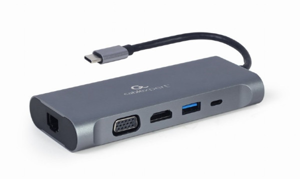 Docking station Cablexpert A-CM-COMBO7-01 USB-C - HDMIVGA3xUSBPDCDGLAN