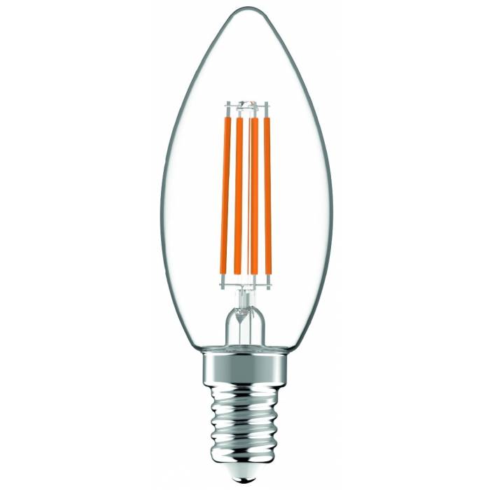 LED Filament sveca 4.9W E14 NW 4000K 806lm