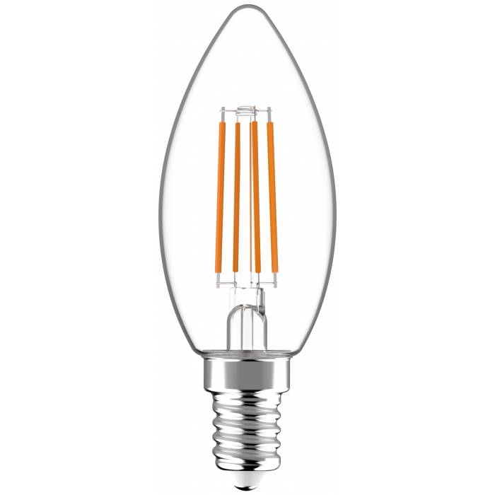 LED Filament sveca 6.5W E14 WW 2700K 806lm