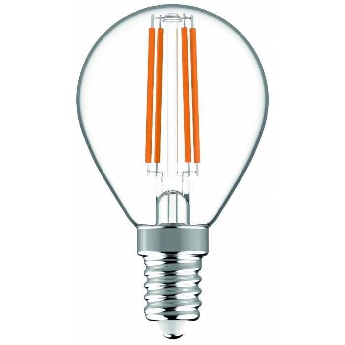 LED Filament lopta Mini 4.9W E14 WW 2700K 806lm