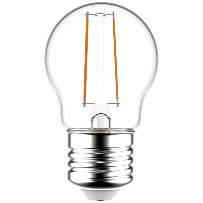 LED Filament lopta Mini 2.5W E27 WW 2700K 250m