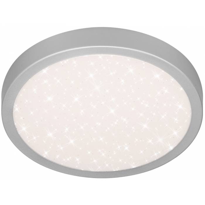 LED plafonjera Oyster Pandora V2 zvezdice srebrna 15W 4000K