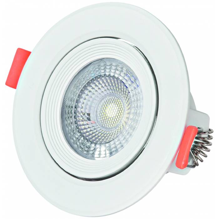 LED ugradna okrugla spot lampa 5W WW 3000K 440lm IP20 Bela