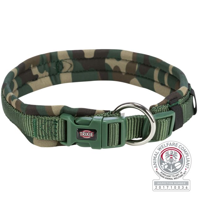 Trixie Dog Premium ogrlica S&M 35-42cm/15mm military