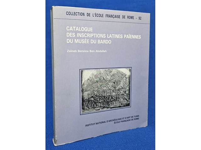 Catalogue des inscriptions latines païennes du musée du