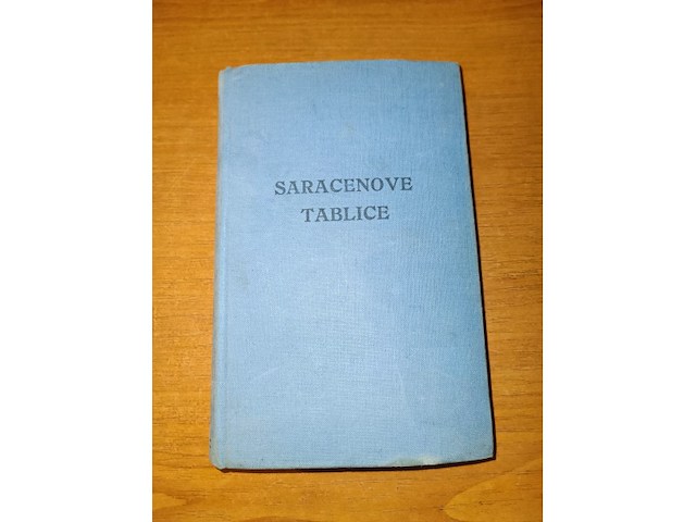 Saracenove tablice - O. Sarrazin