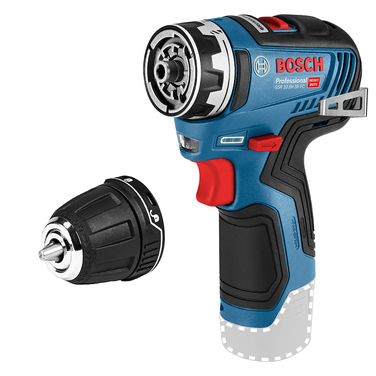 Bosch Akumulatorska bušilica-odvrtač, GSR 12V-35 FC, Solo, L-Boxx, 06019H3002