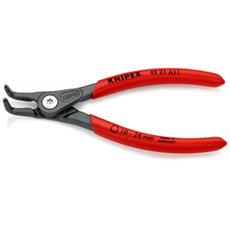 Knipex – Precizna klešta za spoljašnje sigurnosne prstenove kriva 130mm – 49 21 A11
