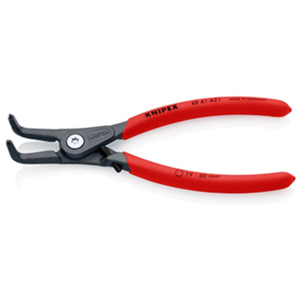 Knipex – Precizna klešta za spoljašnje sigurnosne prstenove sa graničnikom kriva 165mm – 49 41 A21