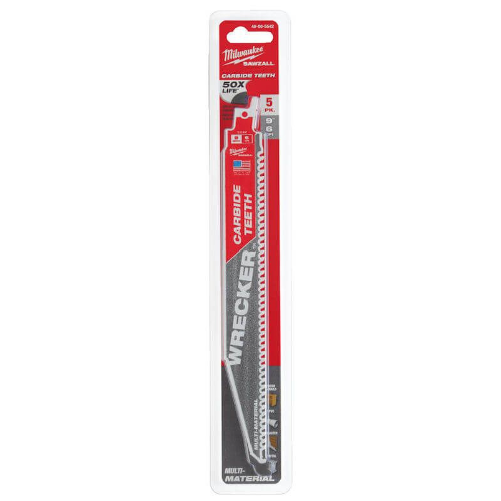 Milwaukee List testere od tvrdog metala 230 mm, 6 TPI, 5 kom, 48005542