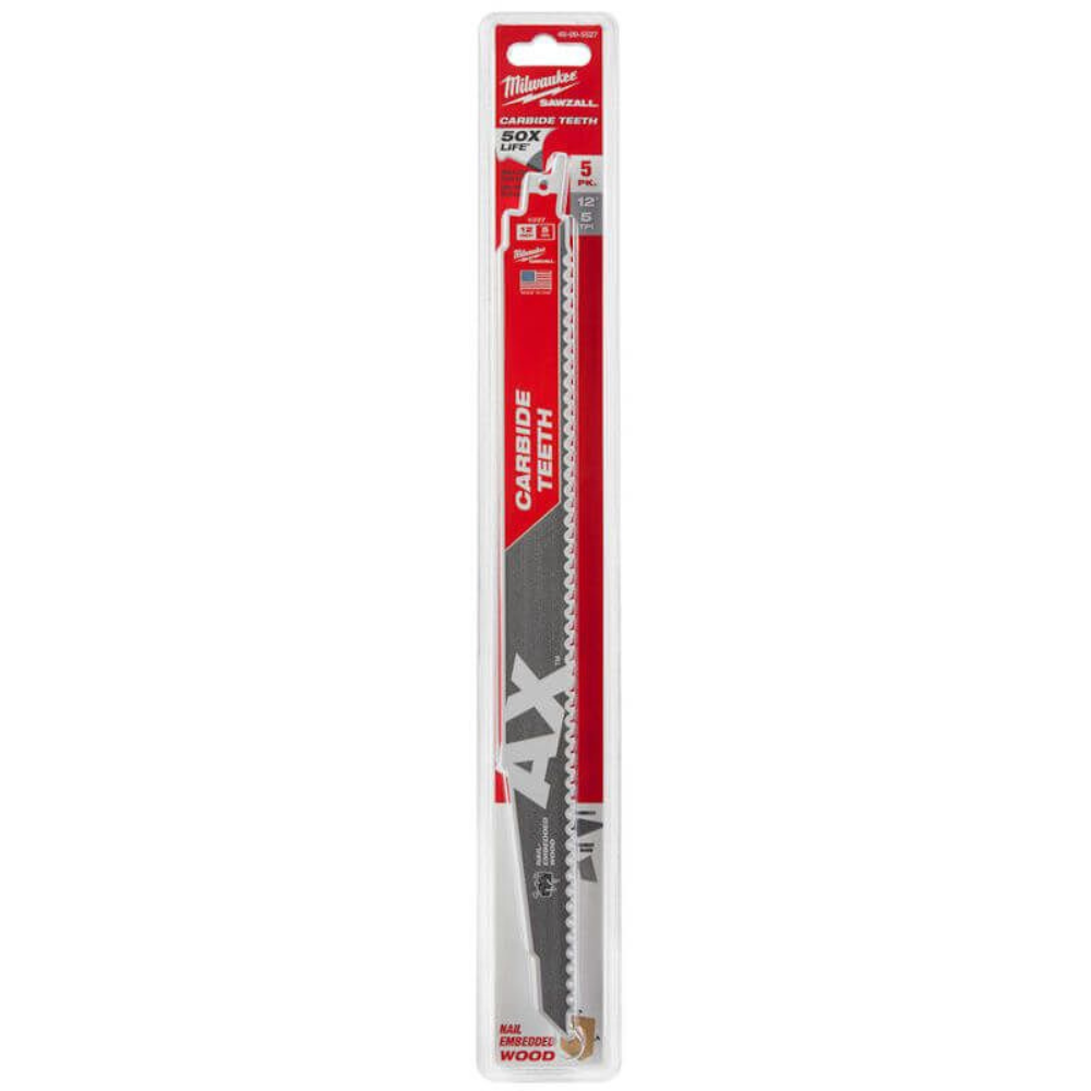 Milwaukee List testere za drvo AX karbid 300 mm, 5 TPI, 5 kom, 48005527