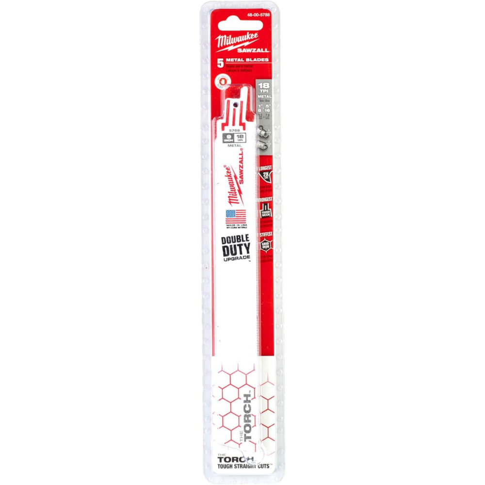 Milwaukee Listovi sabljaste testere za metal 230 mm, 18 TPI, 5 kom, 48005788