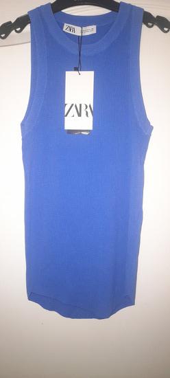 Top plavi Zara M (mali fit)