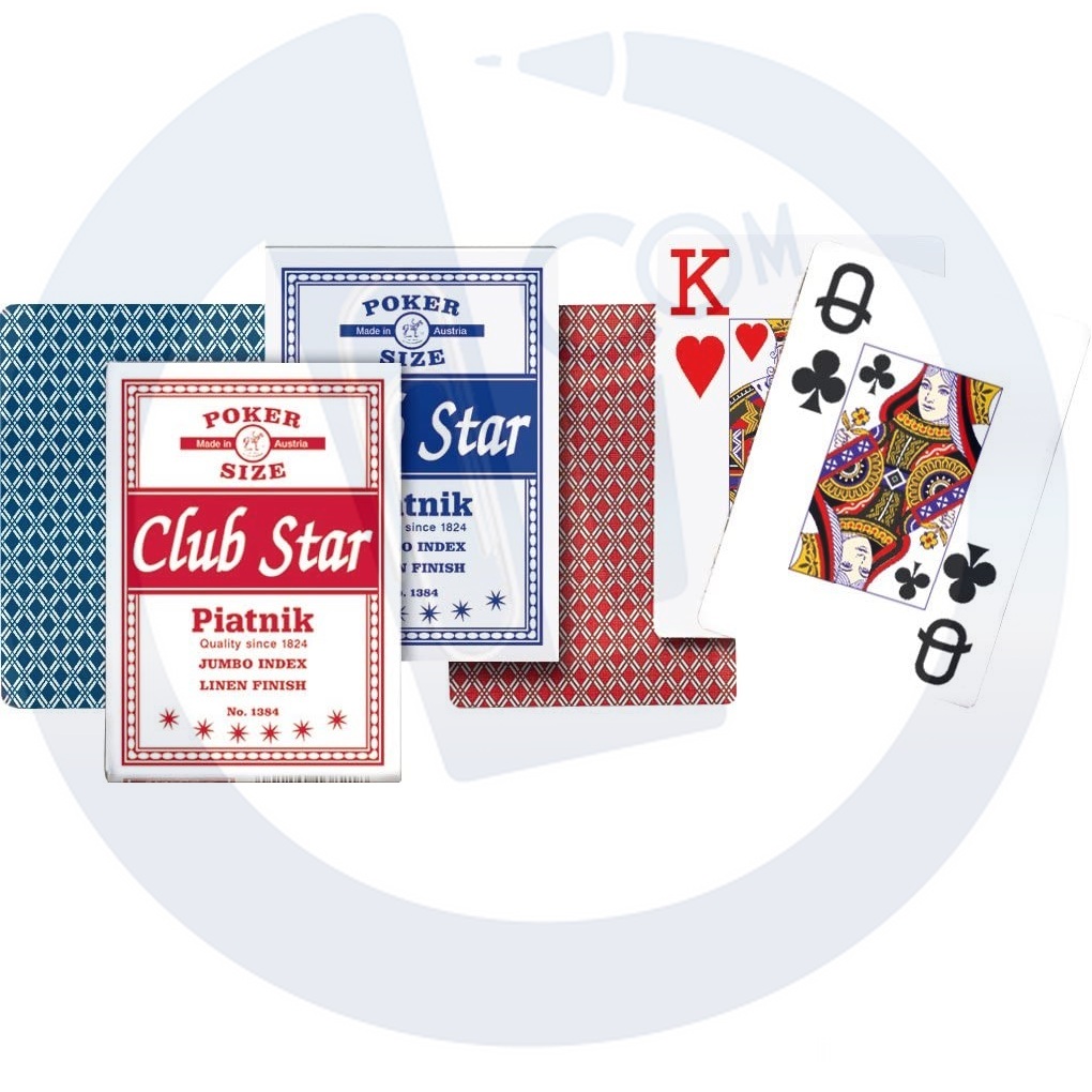 Piatnik karte plastične za poker Club Star