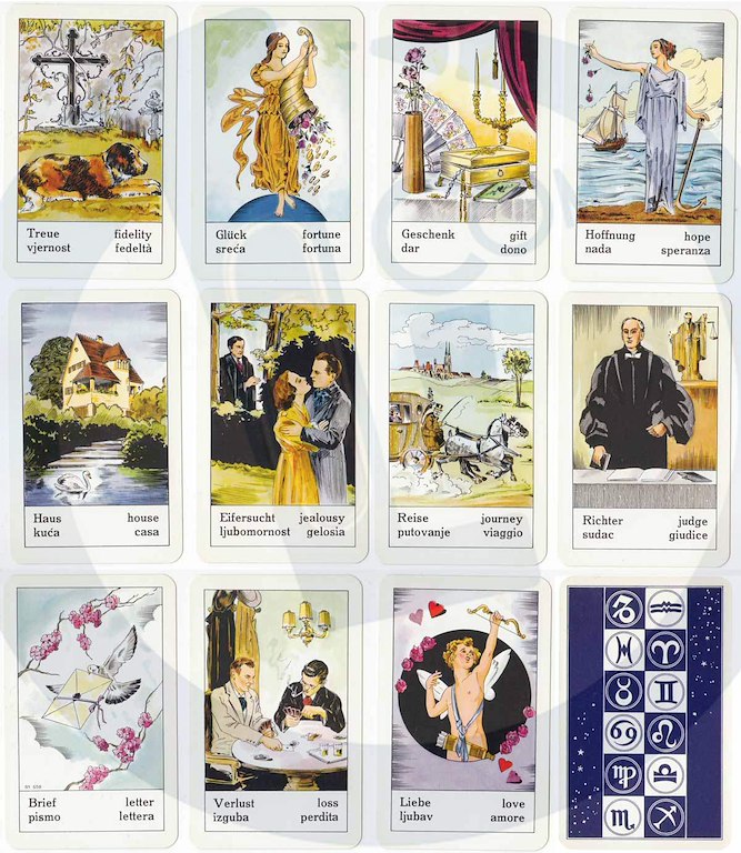 Piatnik Tarot karte Gypsy fortune telling