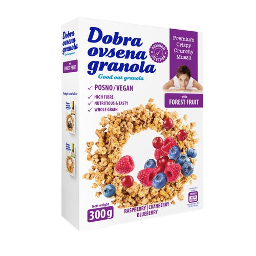 DOBRA OVSENA GRANOLA šumsko voće 300g