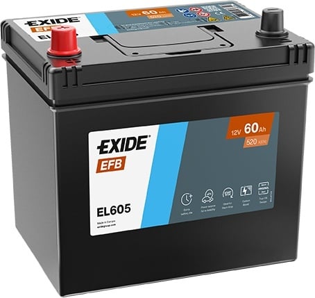 EXIDE Start&Stop EFB 60Ah EL605 L+