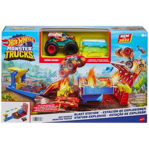Hot Wheels Monster Truck Set Sa Ispaljivačem