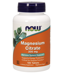 NOW Magnesium Citrate
100 tab.