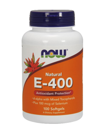 NOW VITAMIN E-400 + SELENIUM 100MCG
100 SOFTGEL