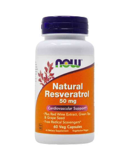 NOW Natural Resveratrol / 60 kap.
60 kap.