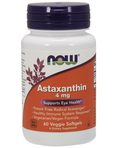 NOW Astaxanthin 4 mg
60 soft gel kapsula