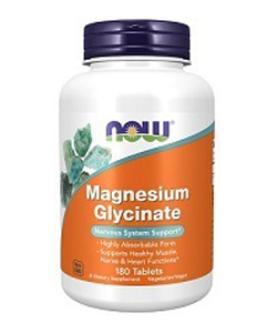 NOW Magnesium Glycinate Tablets
180tab