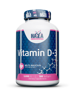 HAYA Vitamin D-3 5000iu
100 softgel cap.