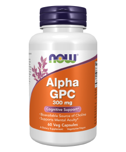 NOW Alpha GPC 300 mg
60 Veg. Caps