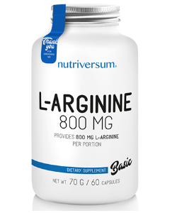 NUTRIVERSUM L-Arginine 800mg
60 kapsula
