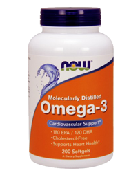 NOW Omega 3 (200g.kapsula)
200 softgel kapsula