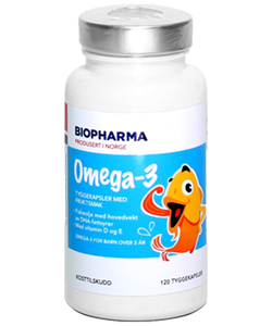 BIOPHARMA NORVEŠKA OMEGA 3 ZA DECU SA UKUSOM VOCA
120 tableta