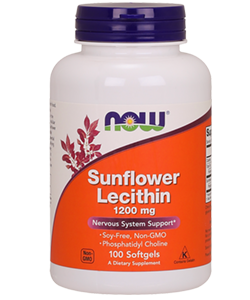 NOW Sunflower Lecithin 1200 mg Softgels
100 softgel