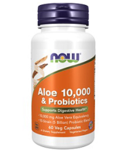 NOW Aloe 10,000 & Probiotics Veg Capsules
60 Veganskih kapsula
